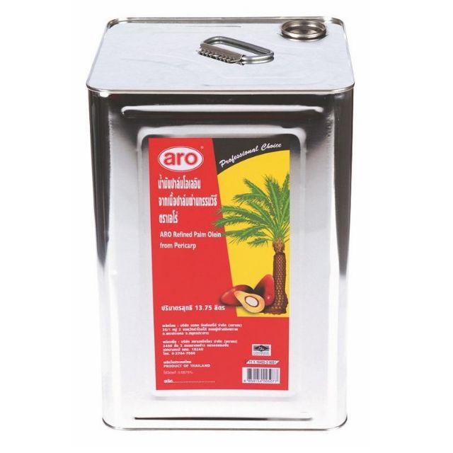 น้ำมันปาล์ม ตราเอโร่ ขนาด 13.75ลิตร aro Palm Oil - MixASale