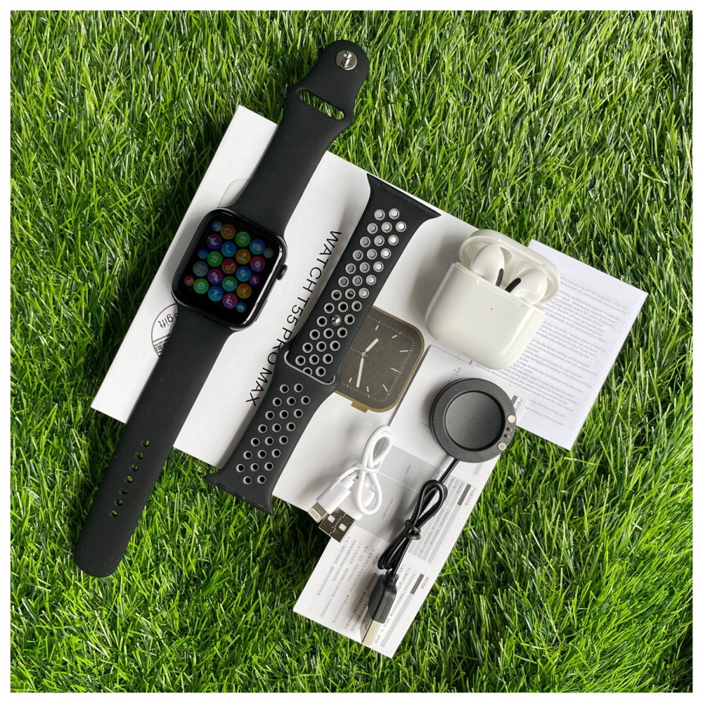 2in1 T55 pro max smart watch multi-function smart watch Bluetooth ...