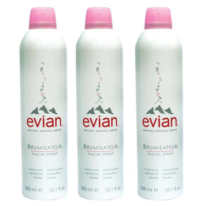 รีวิว Evian สเปรย์น้ำแร่เอเวียง Evian facial spray ขวดใหญ่ 300 ml. (5 ...