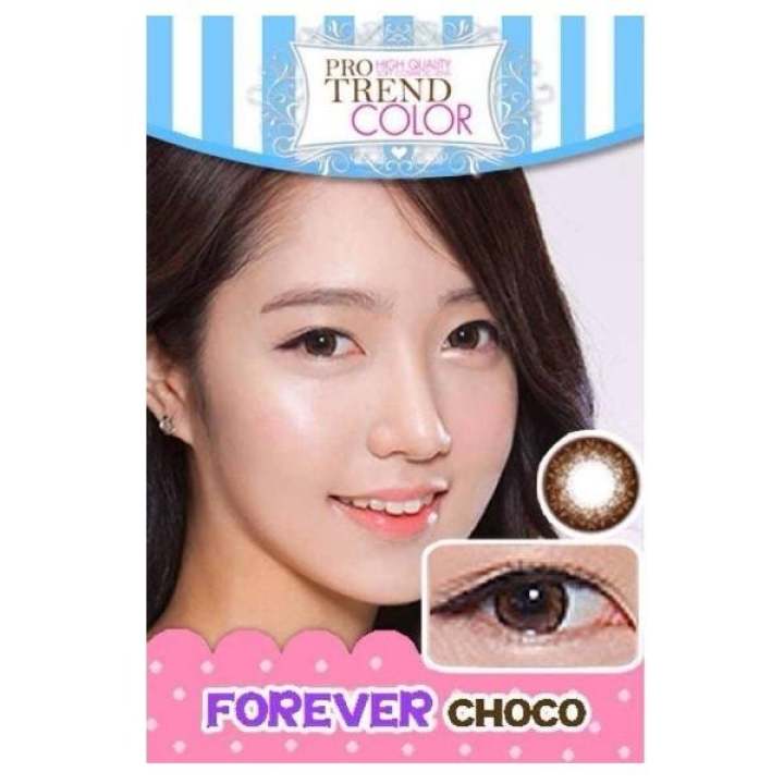 สินค้าแนะนำใหม่ล่าสุด: [ลดสุดๆ] Protrend Color คอนแทคเลนส์ รุ่น Forever Choco ค่าสายตา -3.50