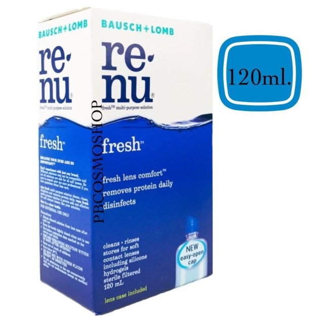 มีขาย Renu fresh multi-purpose solution 120ml. น้ำยาล้างแช่คอนแทคเลนส์