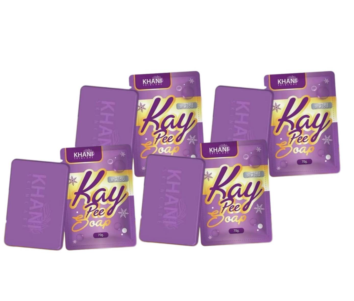 สบู่ Kay Pee Soap ขนาด 70 (6 ก้อน ) - Beauty Heang Heang group - ThaiPick