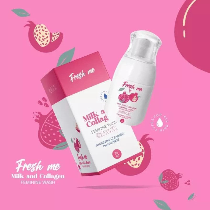 Fresh me Milk and Collagen Body Wash น้ำยาล้างน้องสาว 70 ml - Bella ...
