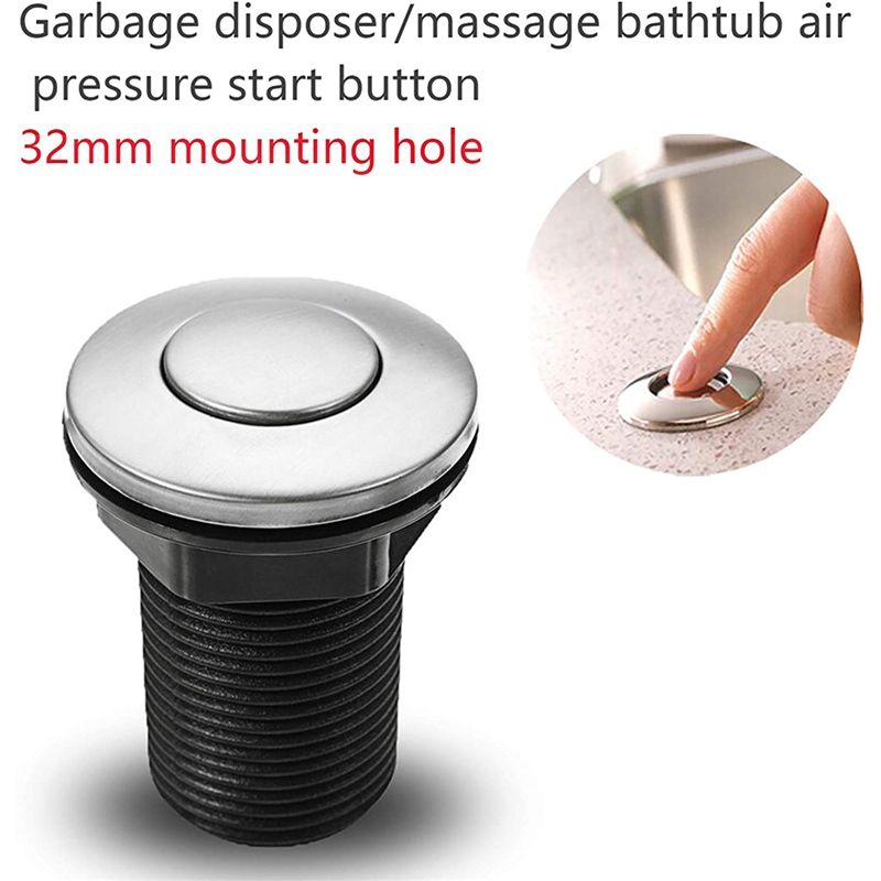 1Pcs 32mm / 1.26Inch Pool Pump Pneumatic Air Button Switch for Garbage ...