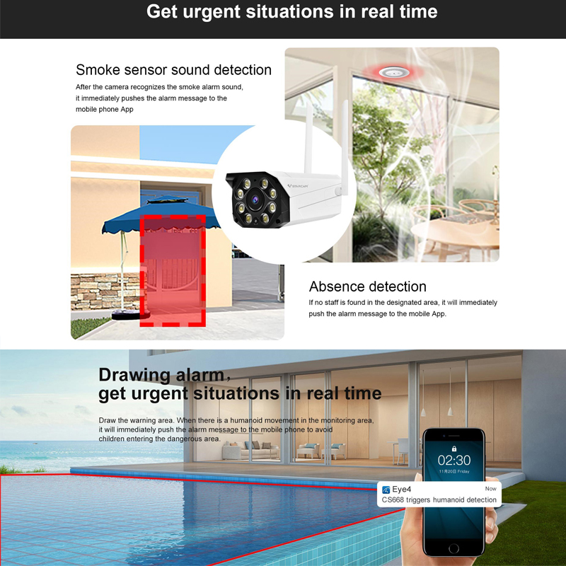 กล้องวงจรปิดไร้สายvstarcam รุ่นcs550 ภายนอก กันน้ำ 3ล้าน รองรับเมมสูง ...