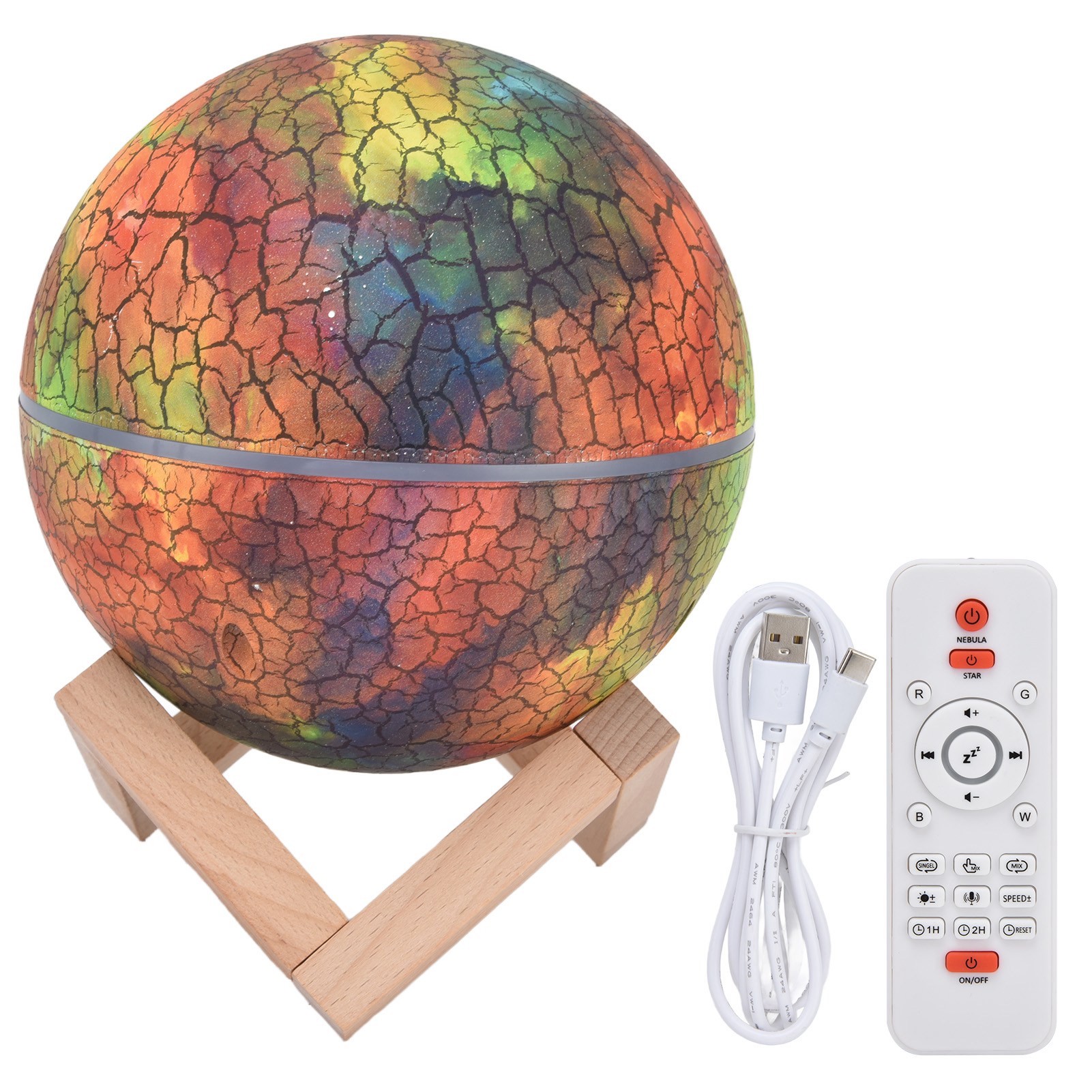 โคมไฟฉายภาพ RGB หมุนได้ 360 องศา USB Star Sky Projector โคมไฟตั้งโต๊ะ ...