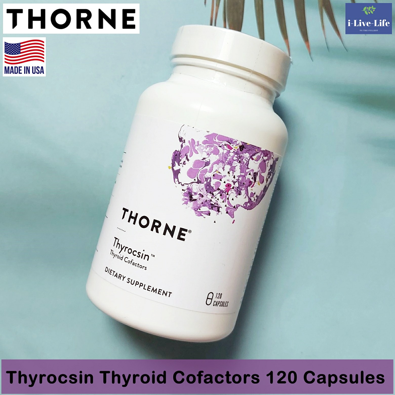ผลิตภัณฑ์เสริมอาหาร ไทรอยด์ Thyrocsin Thyroid Cofactors 120 Capsules ...