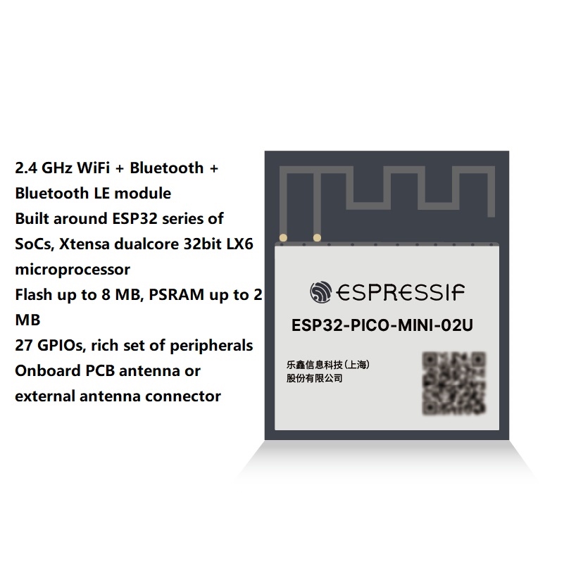 ESP32 PICO MINI 02U module with 8 MB Flash 2 MB PSRAM | Lazada.co.th