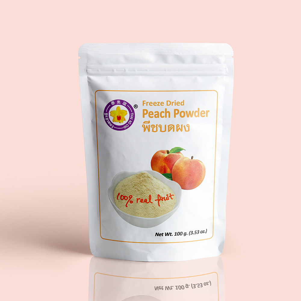 พีชบดผงฟรีซดราย 100 กรัม (พีชแท้ 100%) - Freeze Dried Peach Powder 100 ...