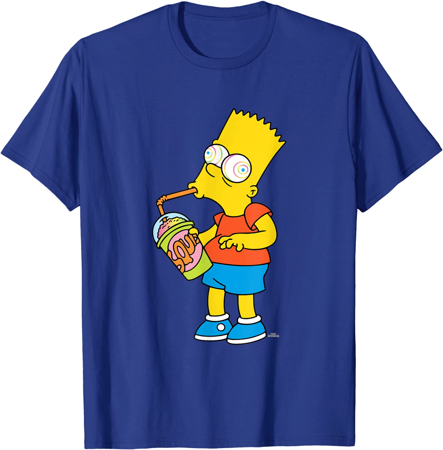 ซิมป์สัน การ์ตูนอเมริกัน แขนสั้นลายการ์ตูน The Simpsons Bart Simpson ...