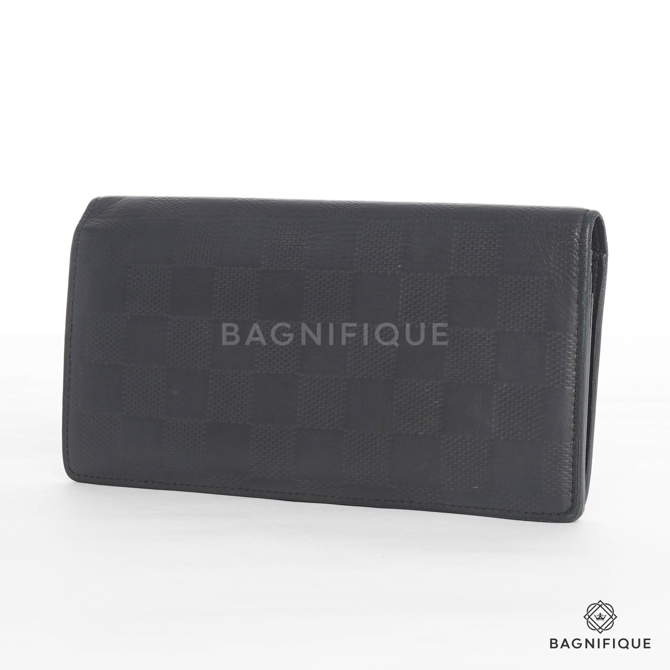 LOUIS VUITTON BRAZZA WALLET LONG BLACK DAMIER GRAPHITE CALF - BNF ...
