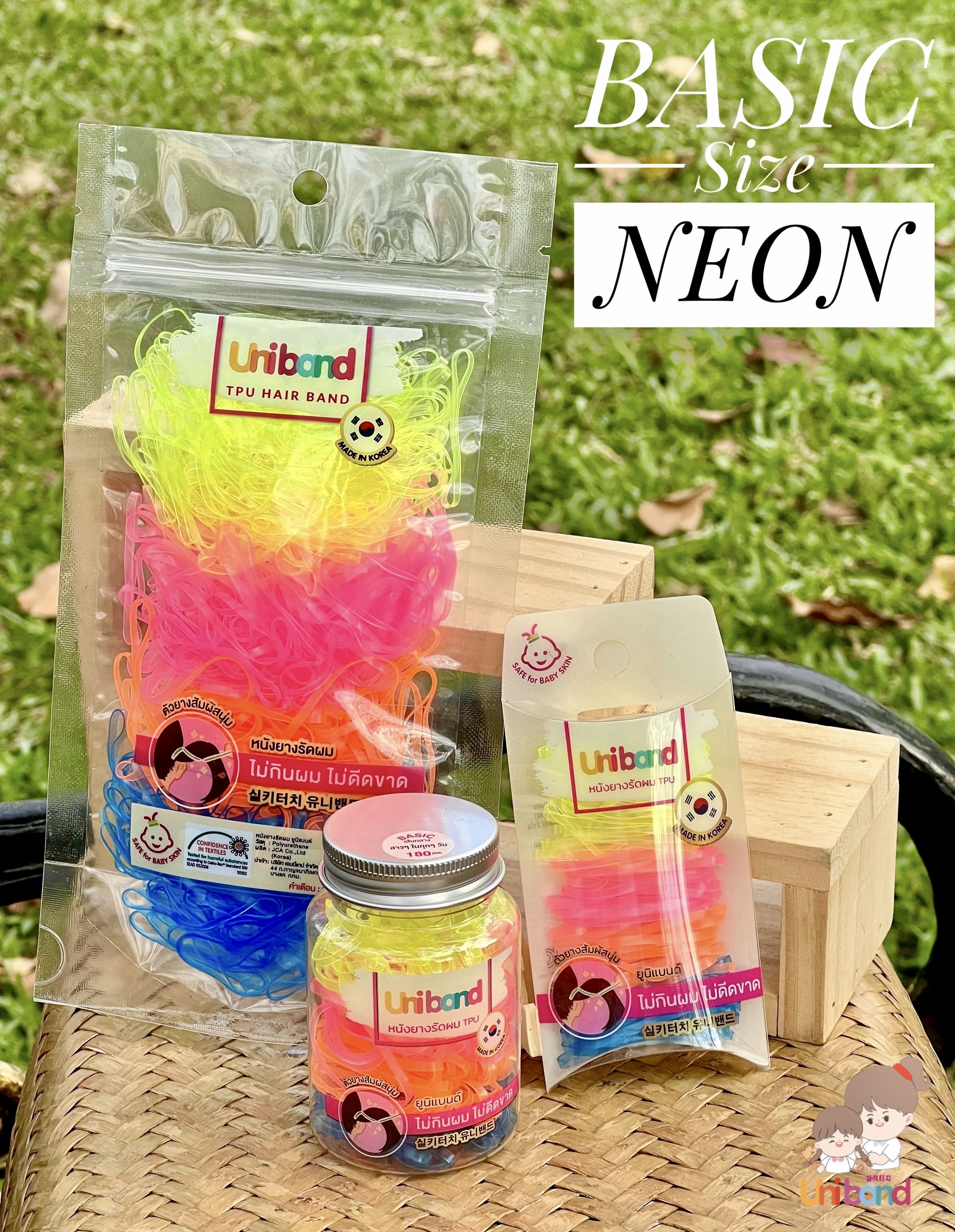 Unibandthailand หนังยางรัดผม ไม่กินผม ไม่ดีดขาดง่าย TPU Basic Size Mint ...