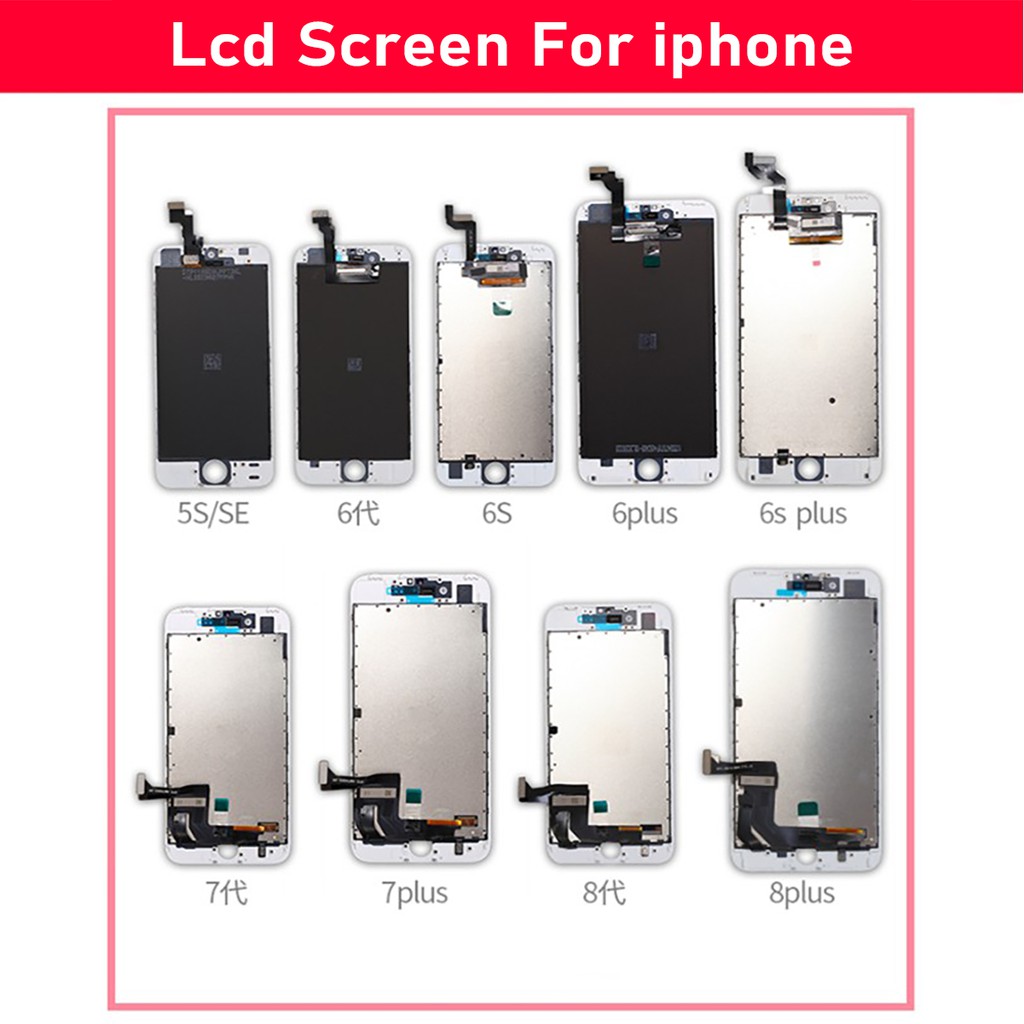 หน้าจอ LCDไอโฟน iphone 6,6plus,5,5S,5SE,6S,6splus,7,7plus,8,8plus i5 ...