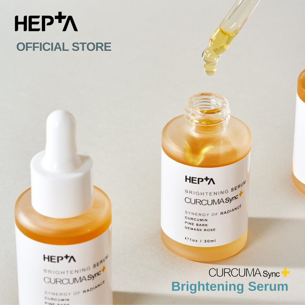 HEPTA PLUS CURCUMASync+ Brightening Serum 30 ml. (เฮบทา พลัส เคอคูมา ...