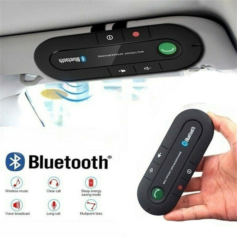 【HD VOICE????????????】Car Wireless Bluetooth 5.0 Speaker Hands-Free Car ...