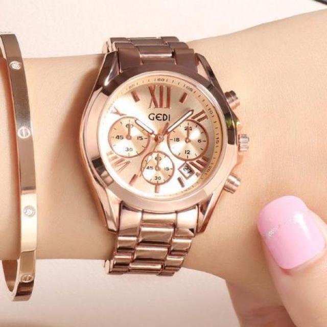 โปรโมชั่น นาฬิกาข้อมือ GEDI Women Fashion watchesรุ่น H-2986 ของแท้ แถม ...