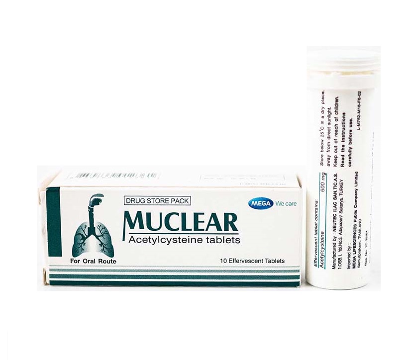 พร้อมส่ง ของแท้ Muclear มิวเคลียร์ mega we care acetyl cysteine 1 กล่อง ...