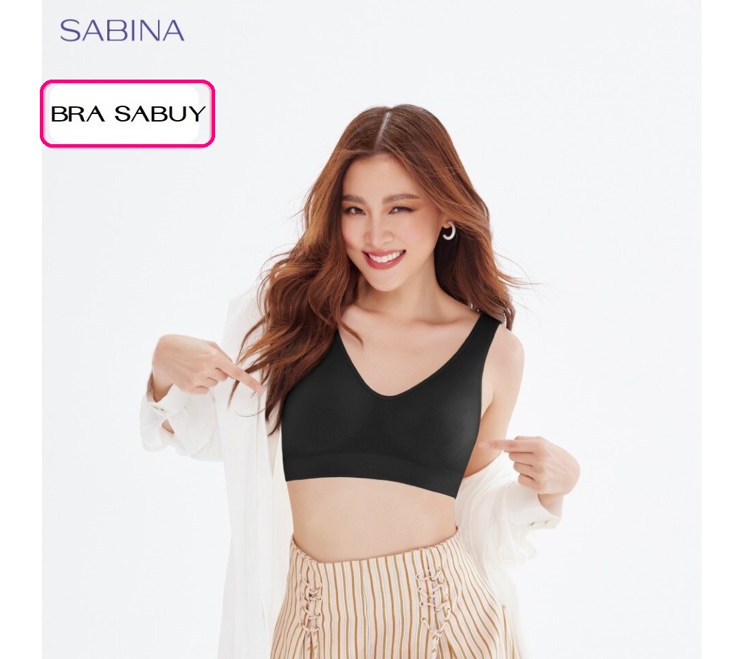 เซต 6 แถม 4 แบบมีตะขอหลังSABINA Happy Bra SABUY 2022 HOOK DESIGN ฟรีไซส์เสื้อ 6 ตัว กางเกงใน 4 ...