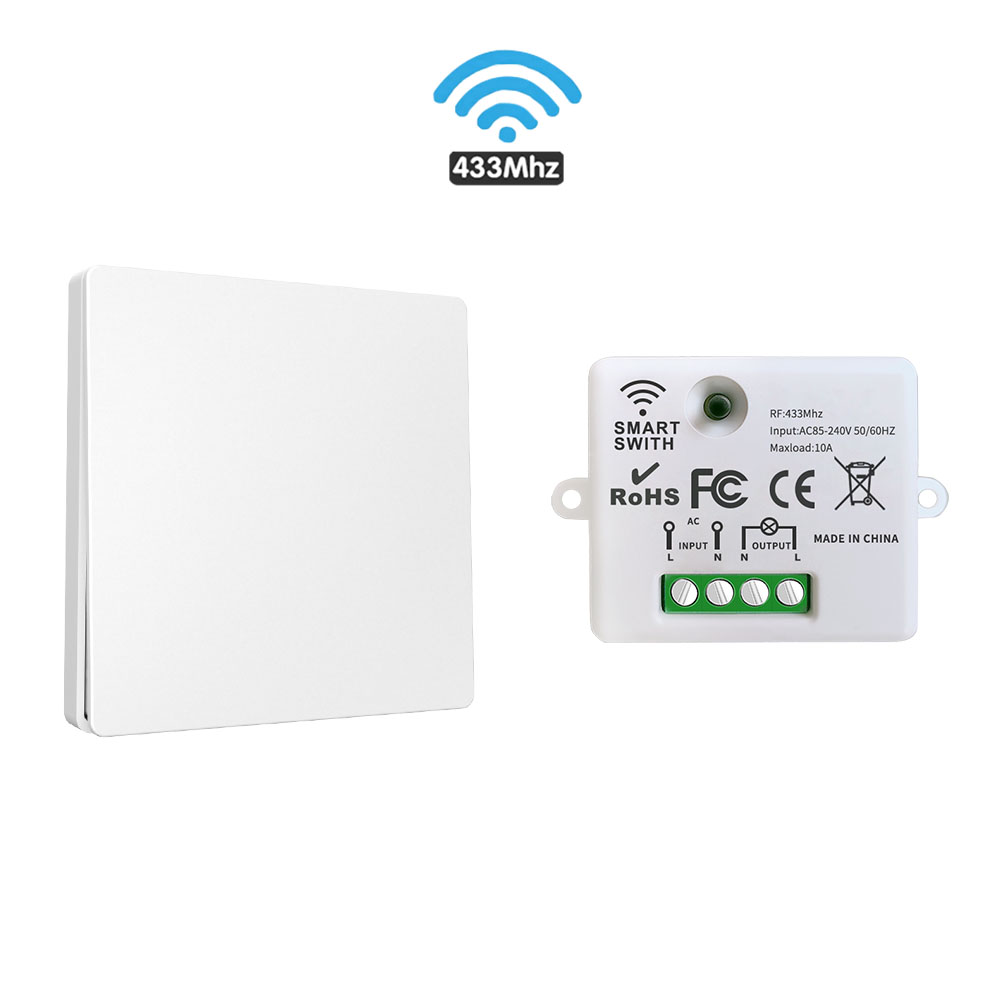 Wireless Smart Light Switch Self Power Push Button Switch No Need ...