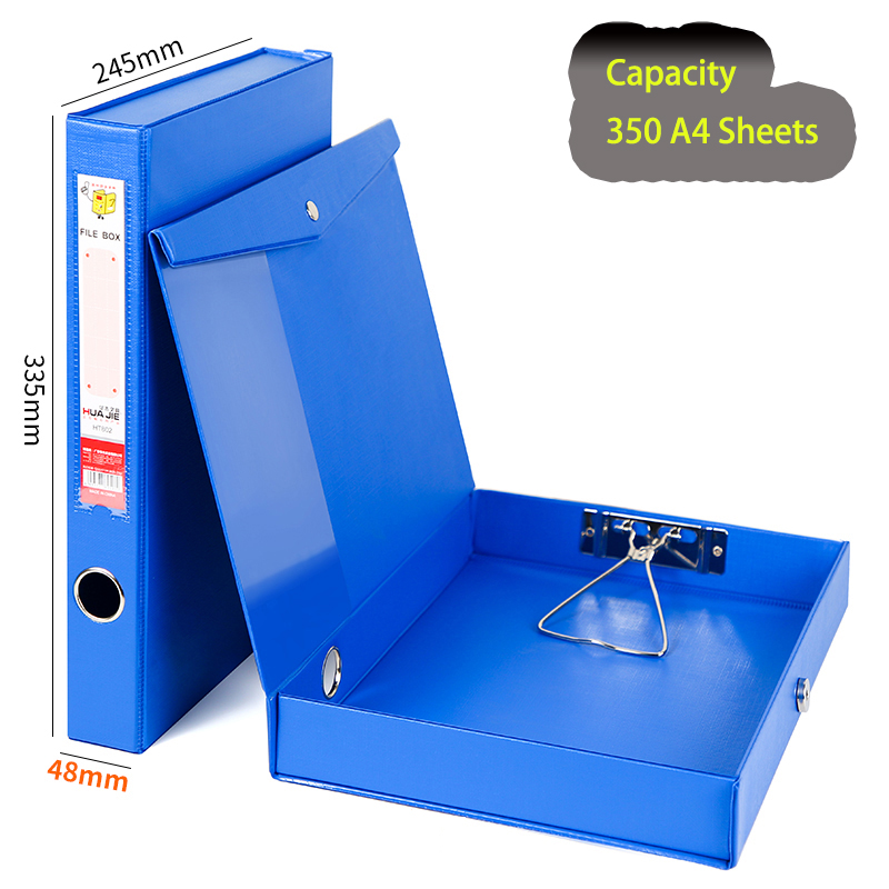 A4 File Box，File Organizer, Document Box Plastic Archive Box Office ...