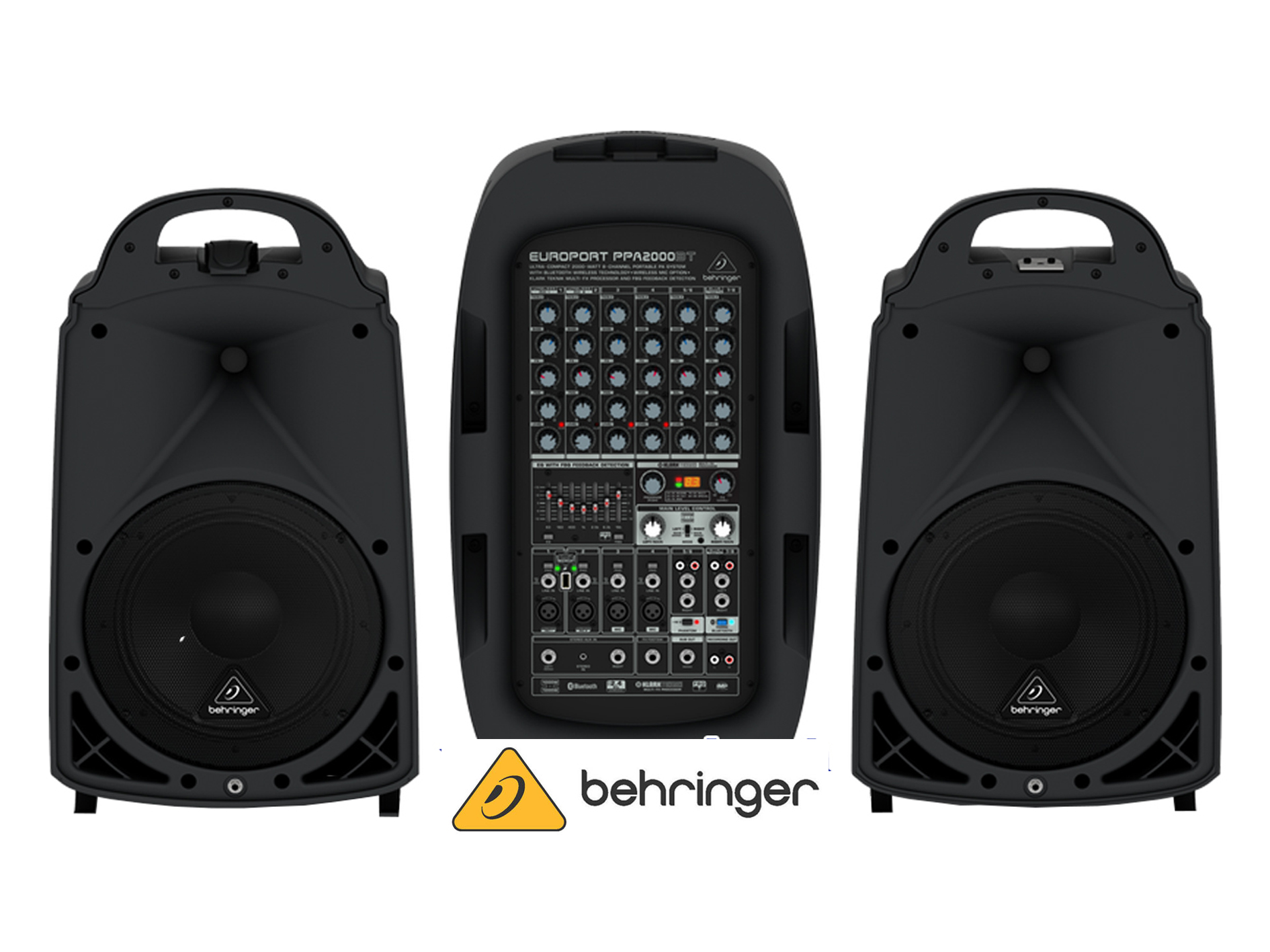 BEHRINGER รุ่น PPA-2000BT ตู้ลำโพงพกพา Portable PA Bluetooth MP3(2000W ...