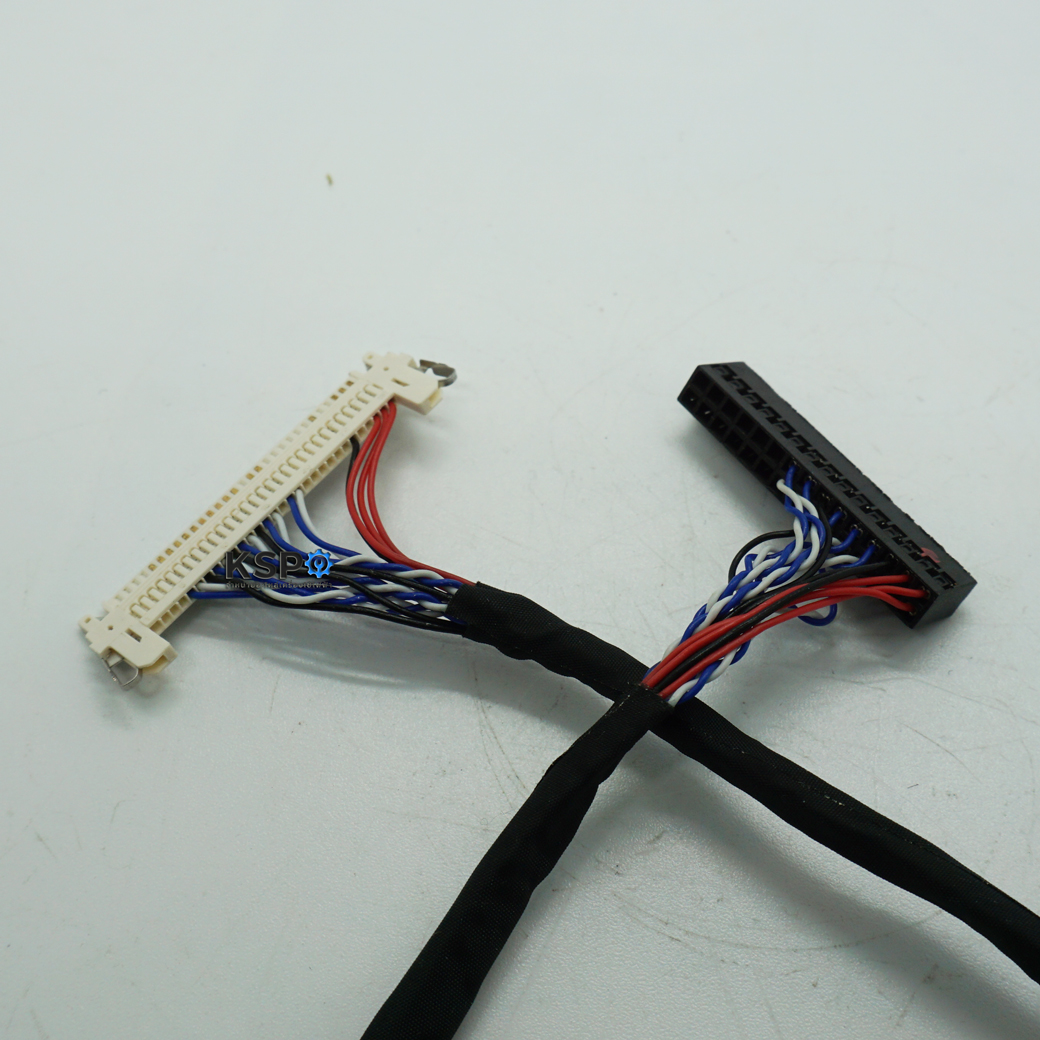สาย LVDS LG ไฟขวา (HD) 30 PIN ยาว 60cm สำหรับบอร์ดแปลงเอนกประสงค์ LCD / LED TV (1 ชิ้น) อะไหล่ ...