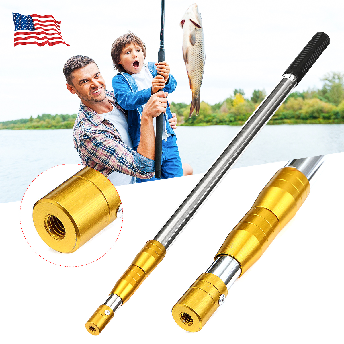 สแตนเลส M8 PRONG Harpoon Spear Rod SALMON 1.7M - Bangkok Global ...