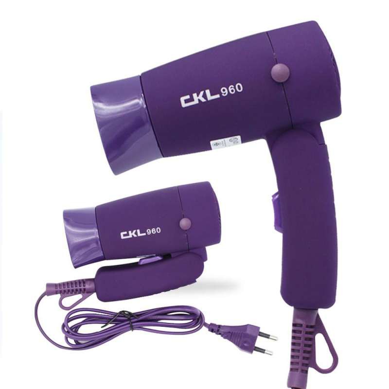 Ckl twosister mini hair dryer ไดร์พกพา 1,200 watt รุ่น 960 - สีม่วง - TSS Shop - ThaiPick