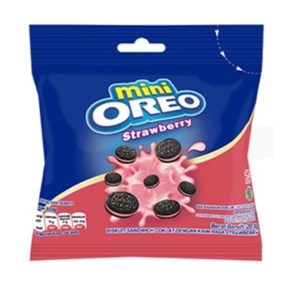 Oreo Mini Cookie โอรีโอ คุกกี้ มินิ แซนวิชสอดไส้ครีม ช็อกโกแลต สตรอเบอ ...