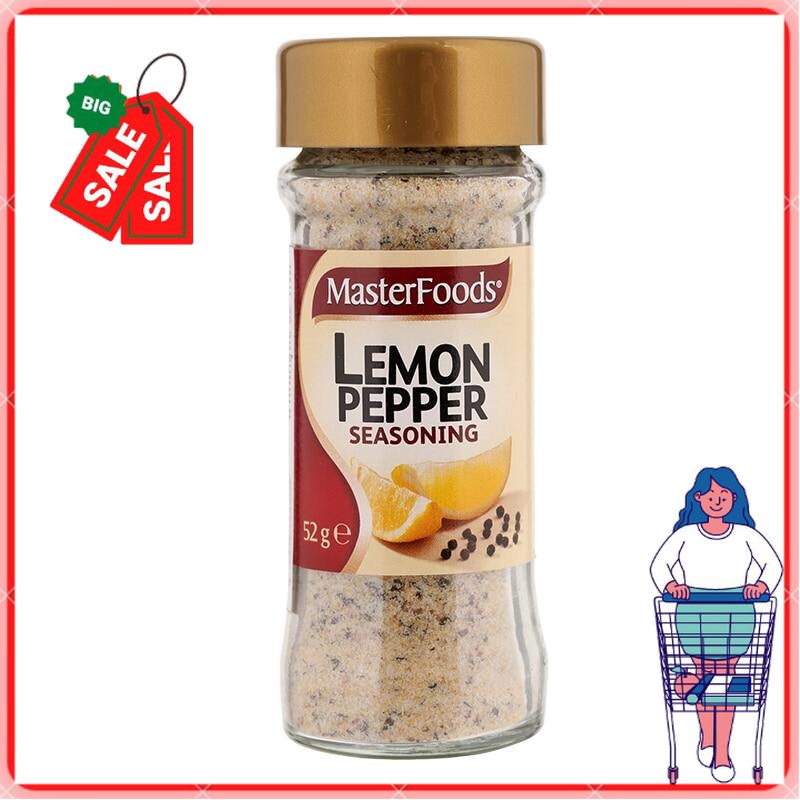 Masterfoods Herb and Spice Lemon Pepper Seasoning 52g. 🤹‍♀️🎪 มาสเตอร์ฟู ...
