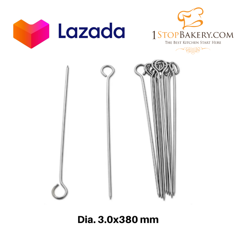 Larding Needle Straight with Flap dia 3.0x380 mm/เข็มเย็บท้องเป็ด ...