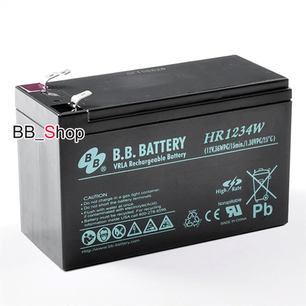 BB Battery UPS แบตเตอรี่ยูพีเอส แบตเตอรี่แห้ง 12v9ah(12v34w) รุ่น ...