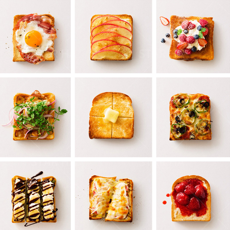 Simplus Outletsเครื่องปิ้งขนมปังแบบ2ช่อง ใช้ในครัวเรือน เครื่องทำอาหารเช้าแบบมัลติฟังก์ชั่น ...