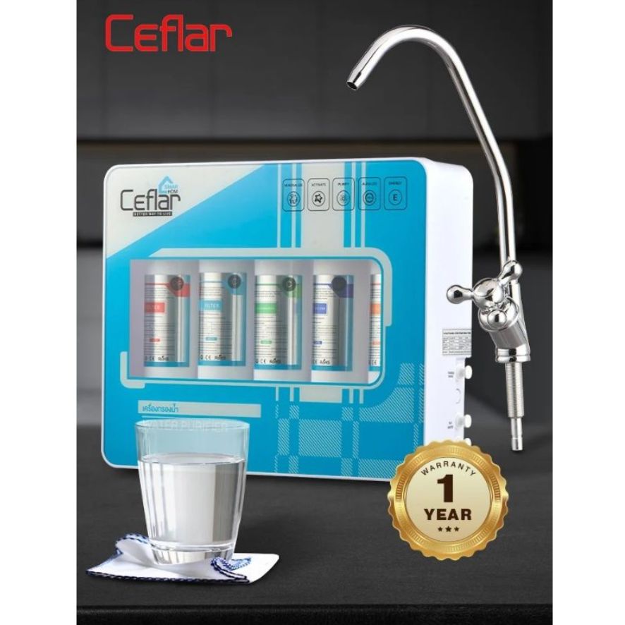 เครื่องกรองน้ำ Ceflar รุ่น CWP-01 CWP-02 เครื่องกรองน้ำสะอาด 5 ขั้นตอน กรองน้ำปะปาให้สะอาด ...