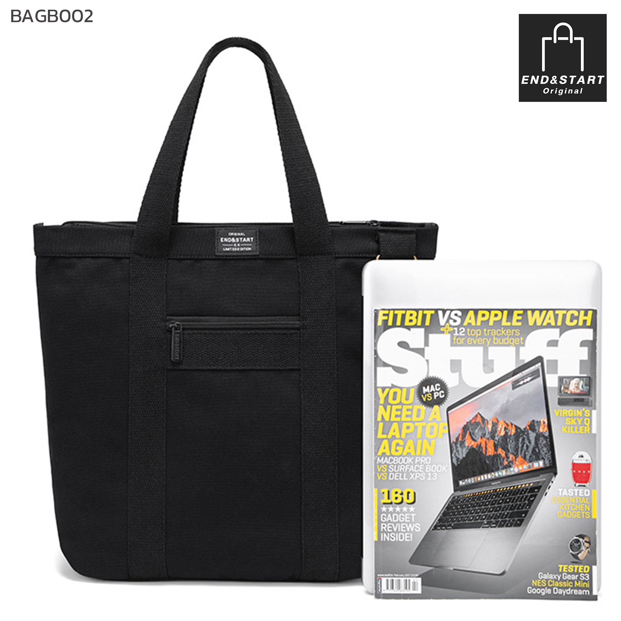 BAGB002 กระเป๋า ENDSTART กระเป๋าผ้าแท้ ผ้าแคนวาส กระเป๋าผ้าใส่ของ กระเป๋าผ้าหิ้ว กระเป๋าผ้าสะพาย ...