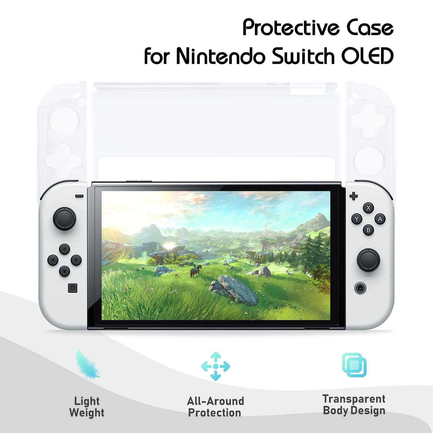 Dobe Protective Crystal Case For Nintendo Switch OLED (เคสใส)(กรอบใส ...