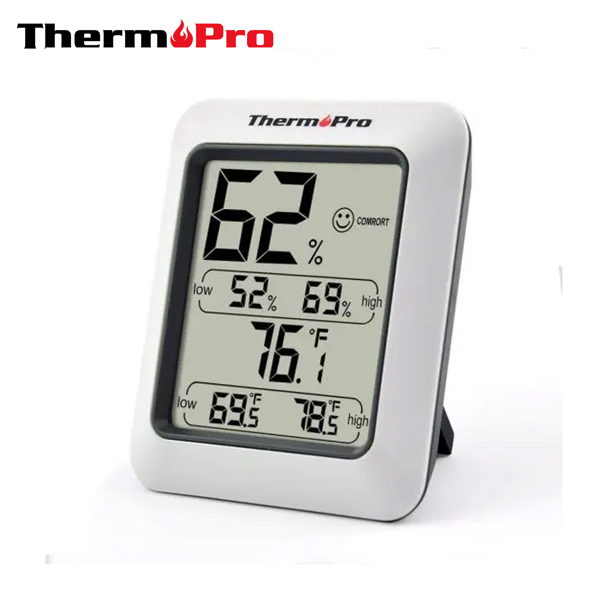เครื่องวัดอุณหภูมิและความชื้นภายในบ้านแบบดิจิตอล ThermoPro TP-50 Indoor ...