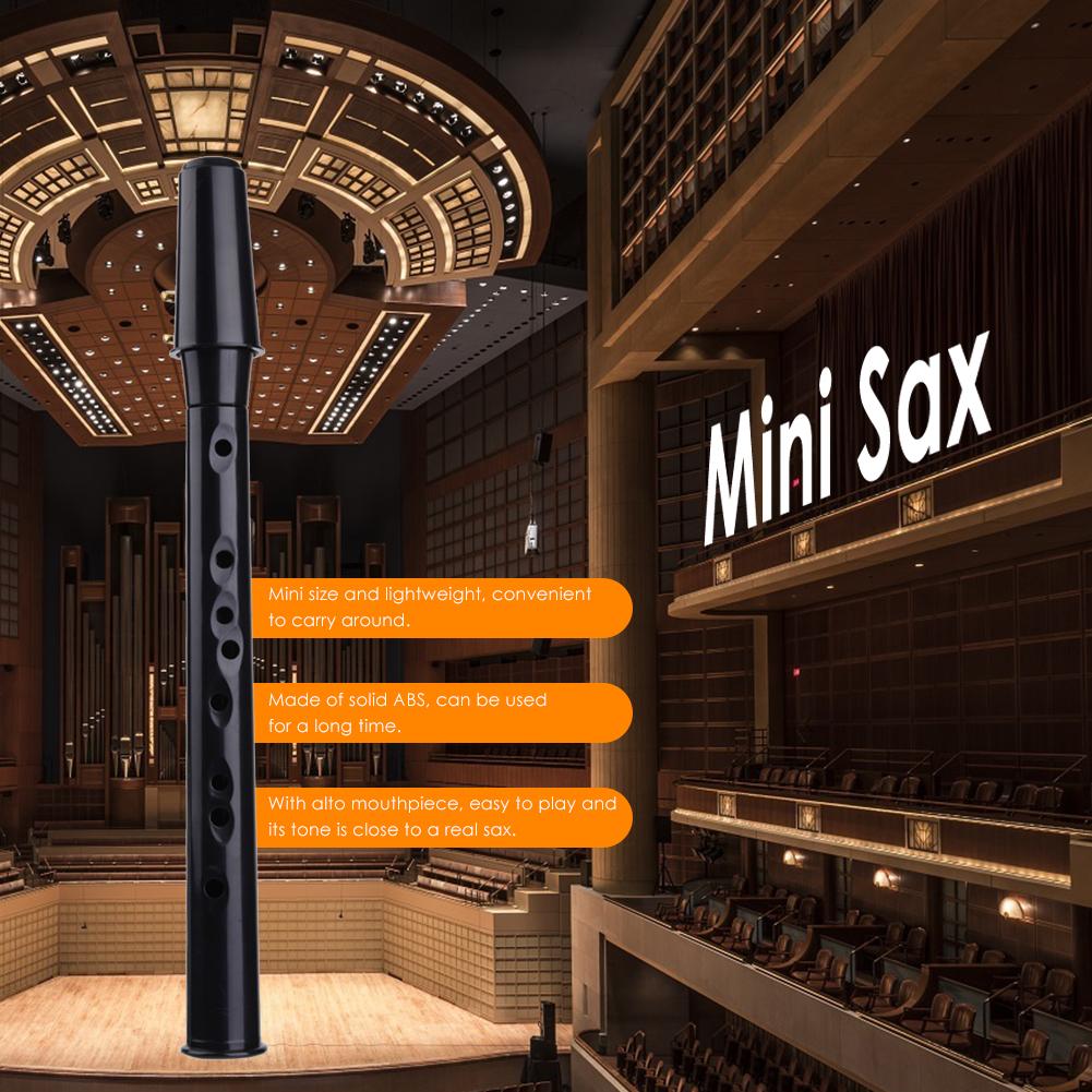 Mini Bb Alto Mouthpiece Pocket Saxophone with 5 Reeds Instruments (สี ...