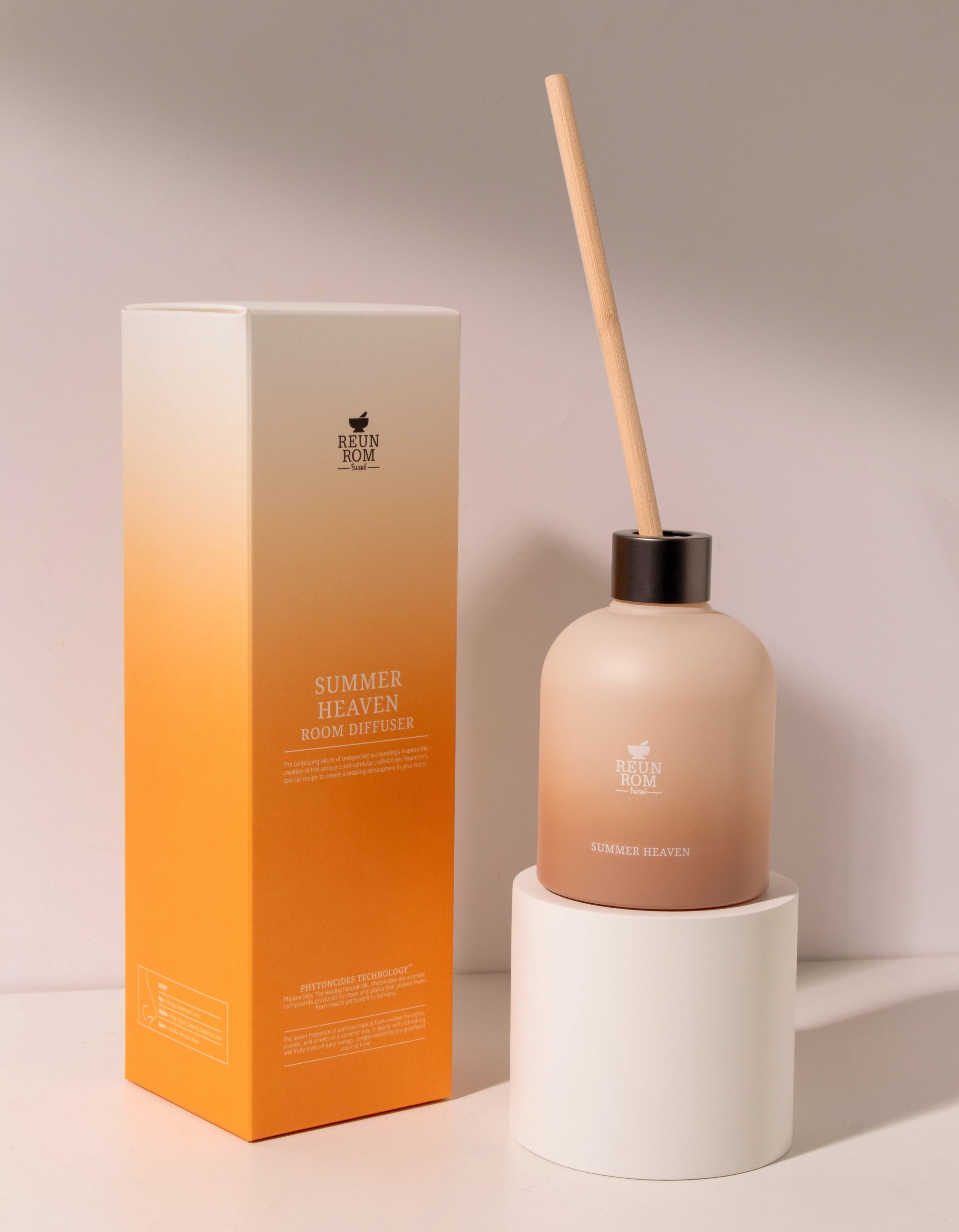 Reunrom รูมดิฟฟิวเซอร์ 200ml รื่นรมย์ กลิ่นซัมเมอร์เฮฟเว่น (ไฟทอนไซด์ ...