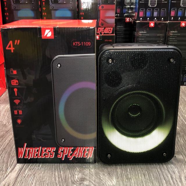 ลำโพงบลูทูธ KTS-1109 4 นิ้ว wireless speaker เสียบไมค์ได้ - QW3388SHOP ...