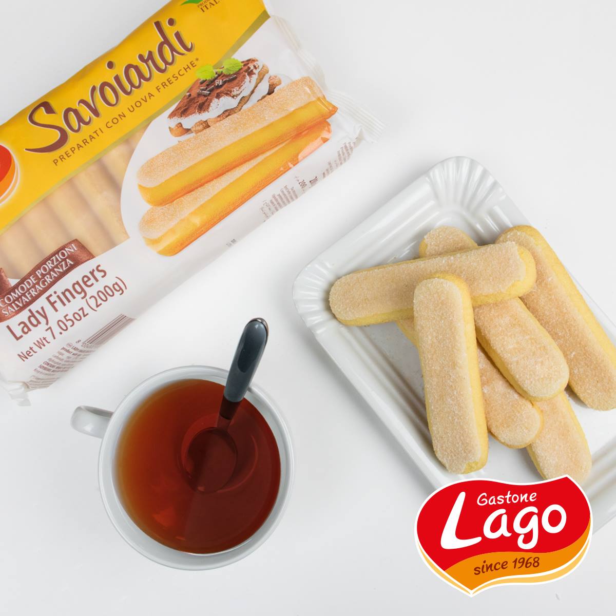 Lago Biscuits Lady Finger 200g ลาโก้ บิสกิตเลดี้ฟิงเกอร์ สำหรับทิรามิสุ ...
