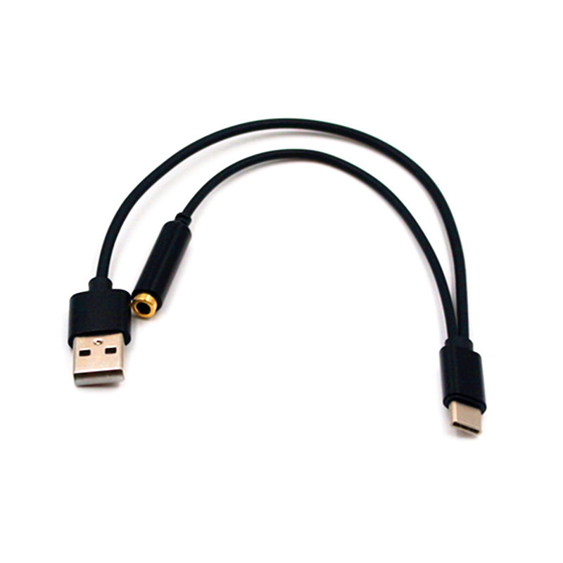 Type-C To 3.5mm Earphone Adapter Charging Connector Cable for Iphone ...