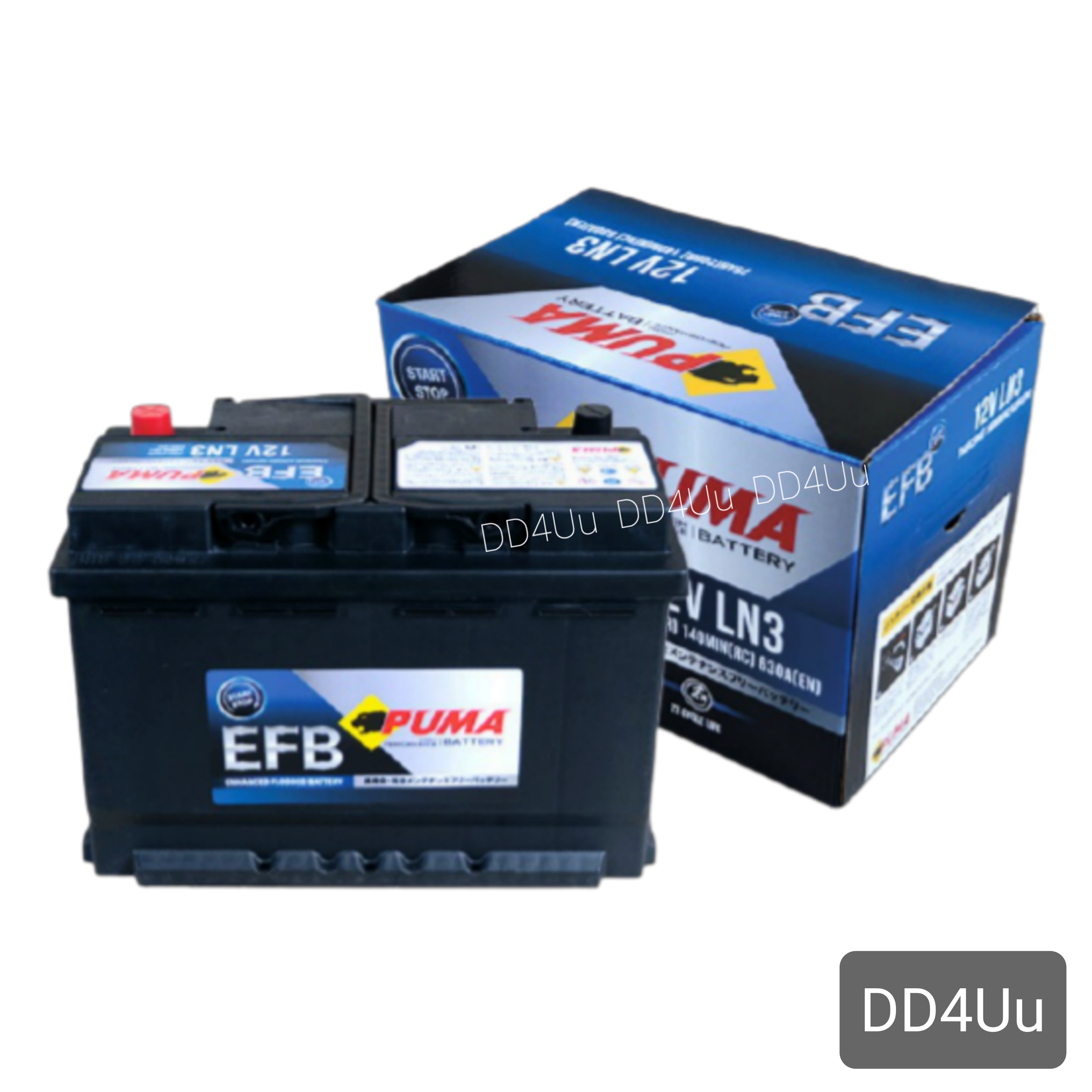 PUMA EFB LN3 (DIN75) แบตเตอรี่รถยนต์ รองรับระบบ ISS แบตเตอรี่แห้ง แบตรถยุโรป - DD4Ushop - ThaiPick