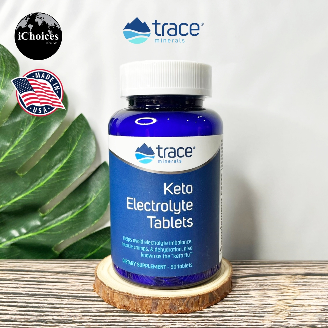 [Trace Minerals] Keto Electrolyte Tablets, 90 Tablets อาหารเสริมคีโต อิ ...
