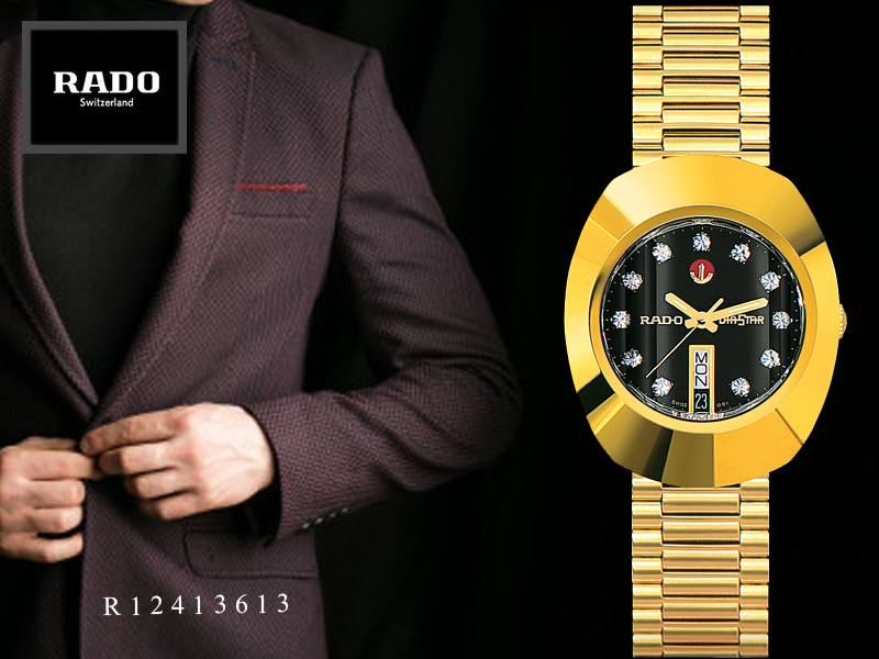 Velashop Rado Diastar Automatic นาฬิกาข้อมือสุภาพบุรุษราโด้ 11 พลอย สาย ...
