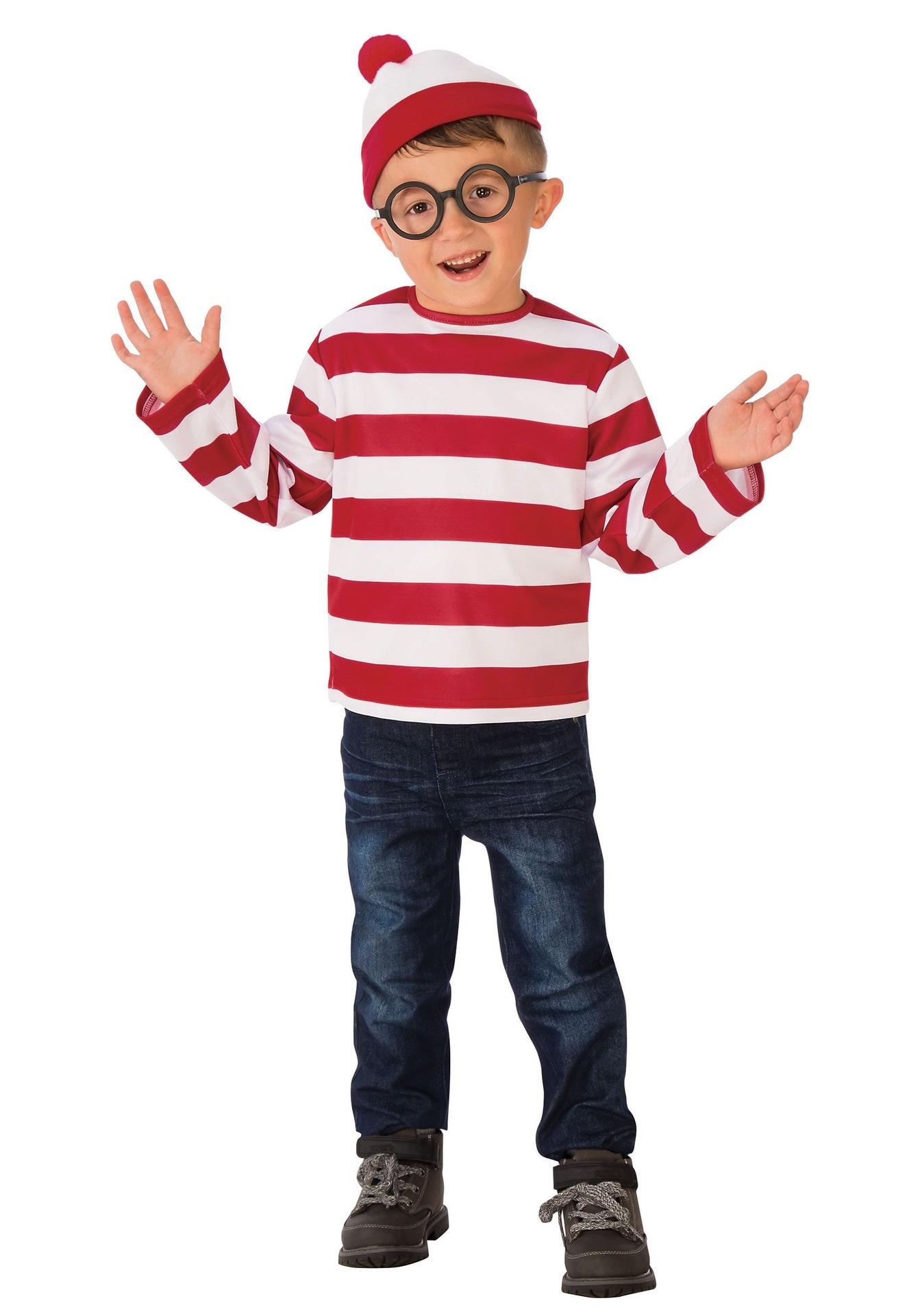 วอรี่ฉลาด Where's Wally ตัวการ์ตูนอังกฤษ cosplay เสื้อผ้า ชุดแม่ลูกฮา ...