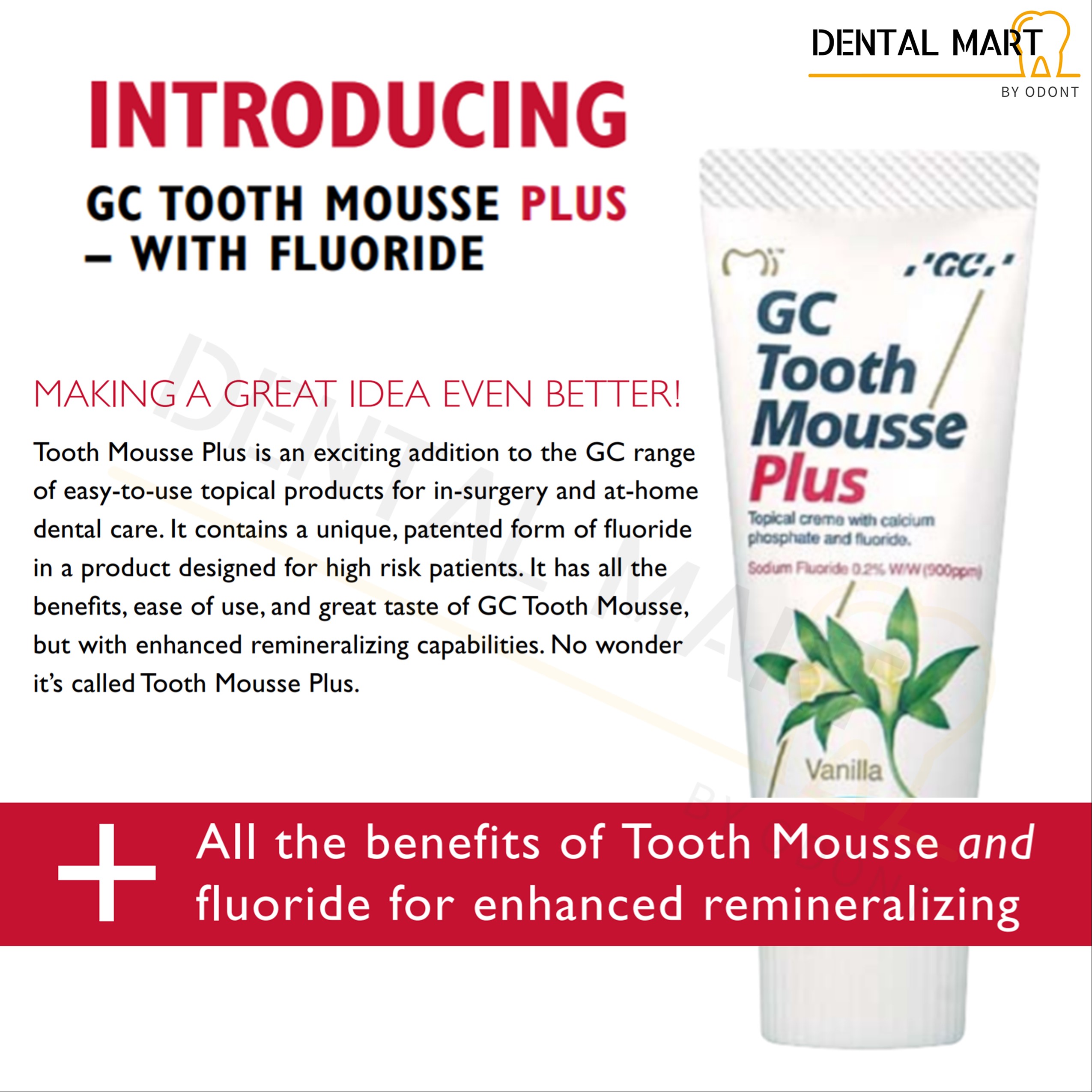 GC Tooth Mousse Plus (Strawberry Flavour) with Fluoride ️Exp. 042024 ...