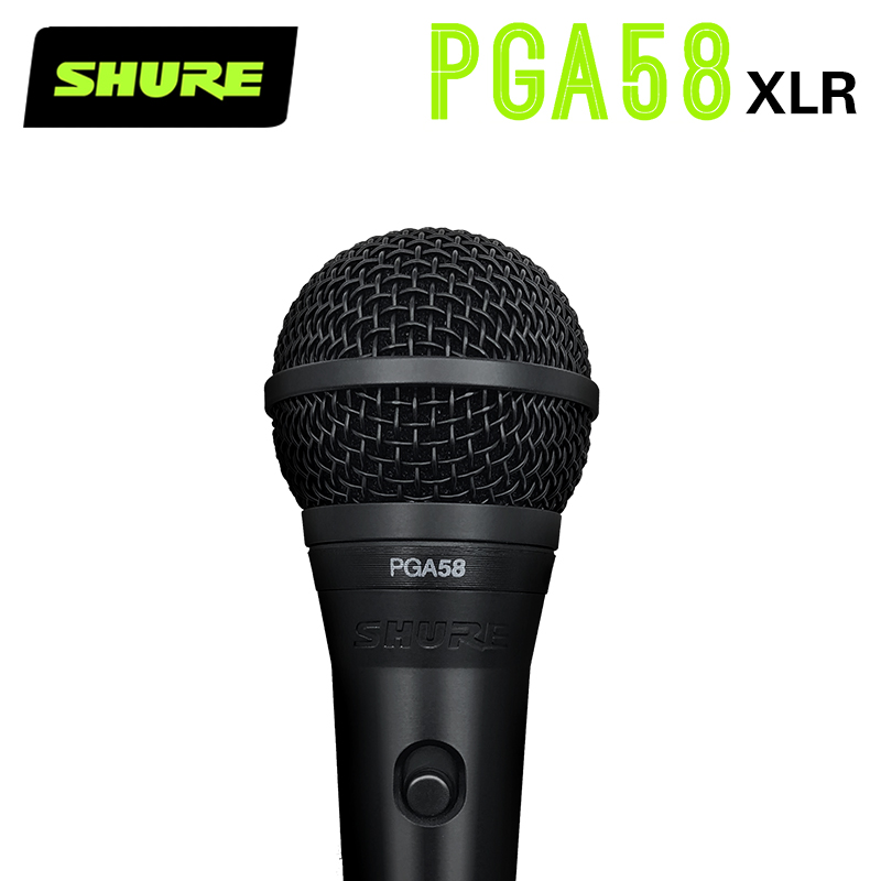 ไมโครโฟน SHURE PGA58-XLRพร้อมสายไมค์กล่องไมค์โครโฟนไมโครโฟนแบบมีสายของรุ่น PGA58 ยี่ห้อ Shure ...
