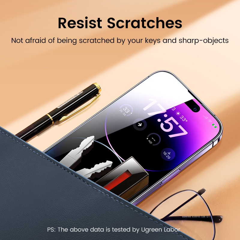 UGREEN ฟิล์มหน้าจอมือถือ ฟิล์มกันรอยหน้าจอมือถือ 2PCS Borderless Full ...