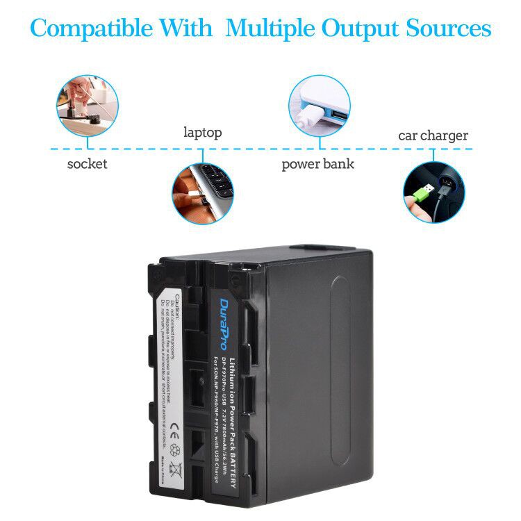 SALE" (รุ่นใหม่) แบตเตอรี่ NP-F970 NP-F960 สำหรับ Sony F970 F960 F950 F770 F750 F330 F550 F570 ...